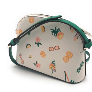 Kate Spade New York Kali Small Dome Crossbody (Cream Multi Tropical)