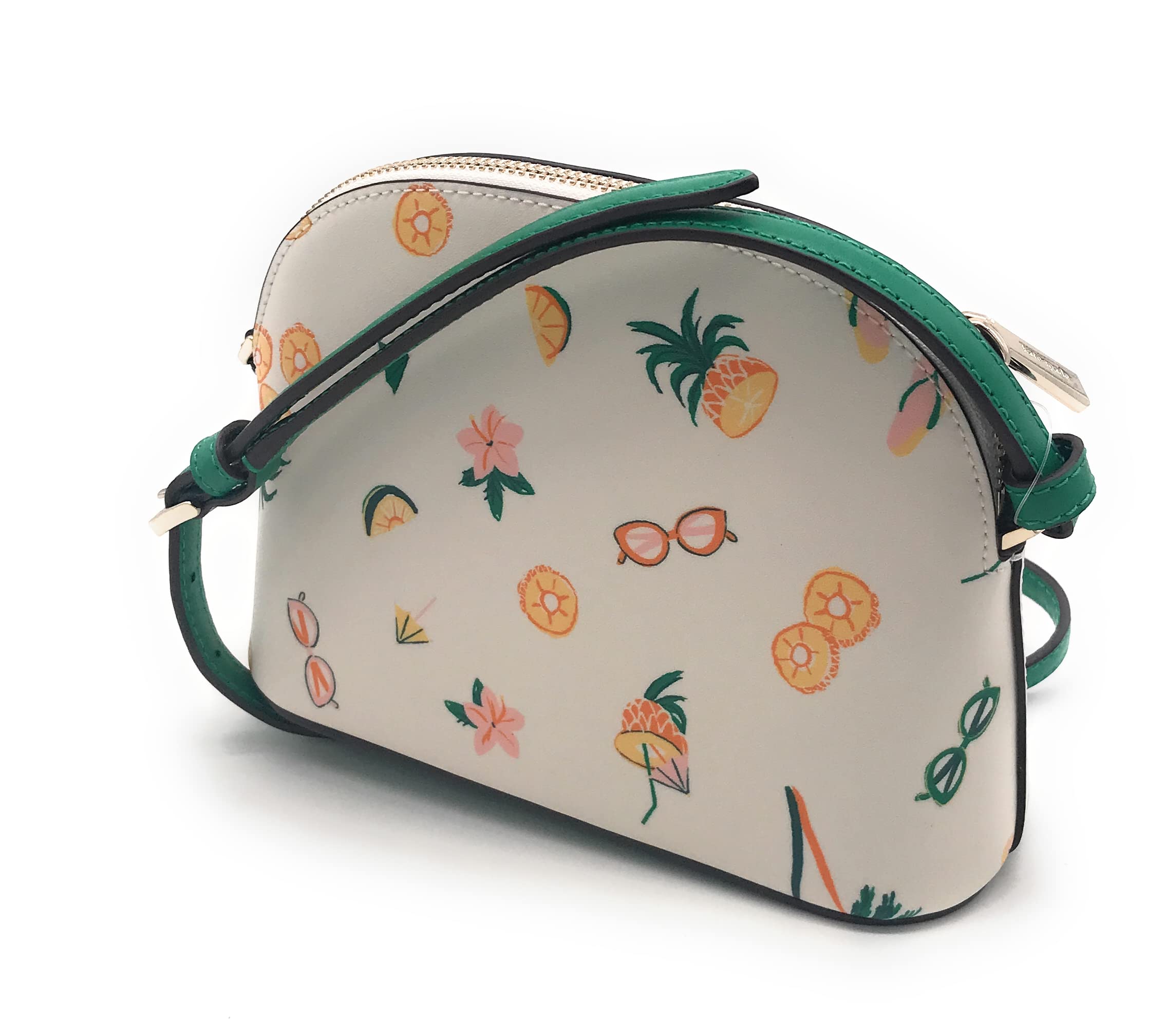 Kate Spade New York Kali Small Dome Crossbody (Cream Multi Tropical)