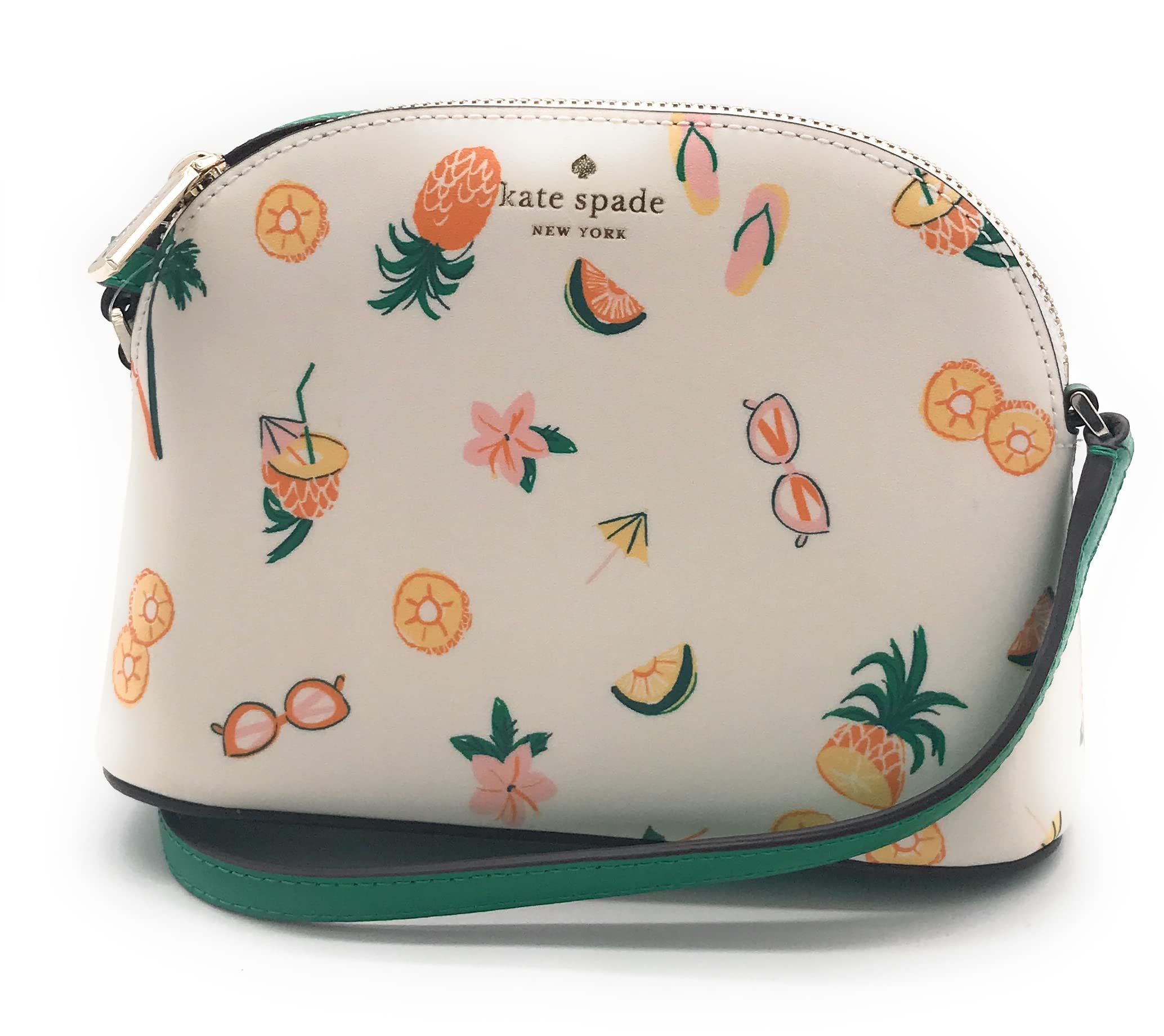 Kate Spade New York Kali Small Dome Crossbody (Cream Multi Tropical)