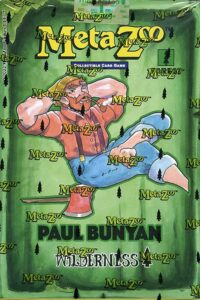 metazoo trading card game cryptid nation base set paul bunyan wilderness theme deck [1st edition]