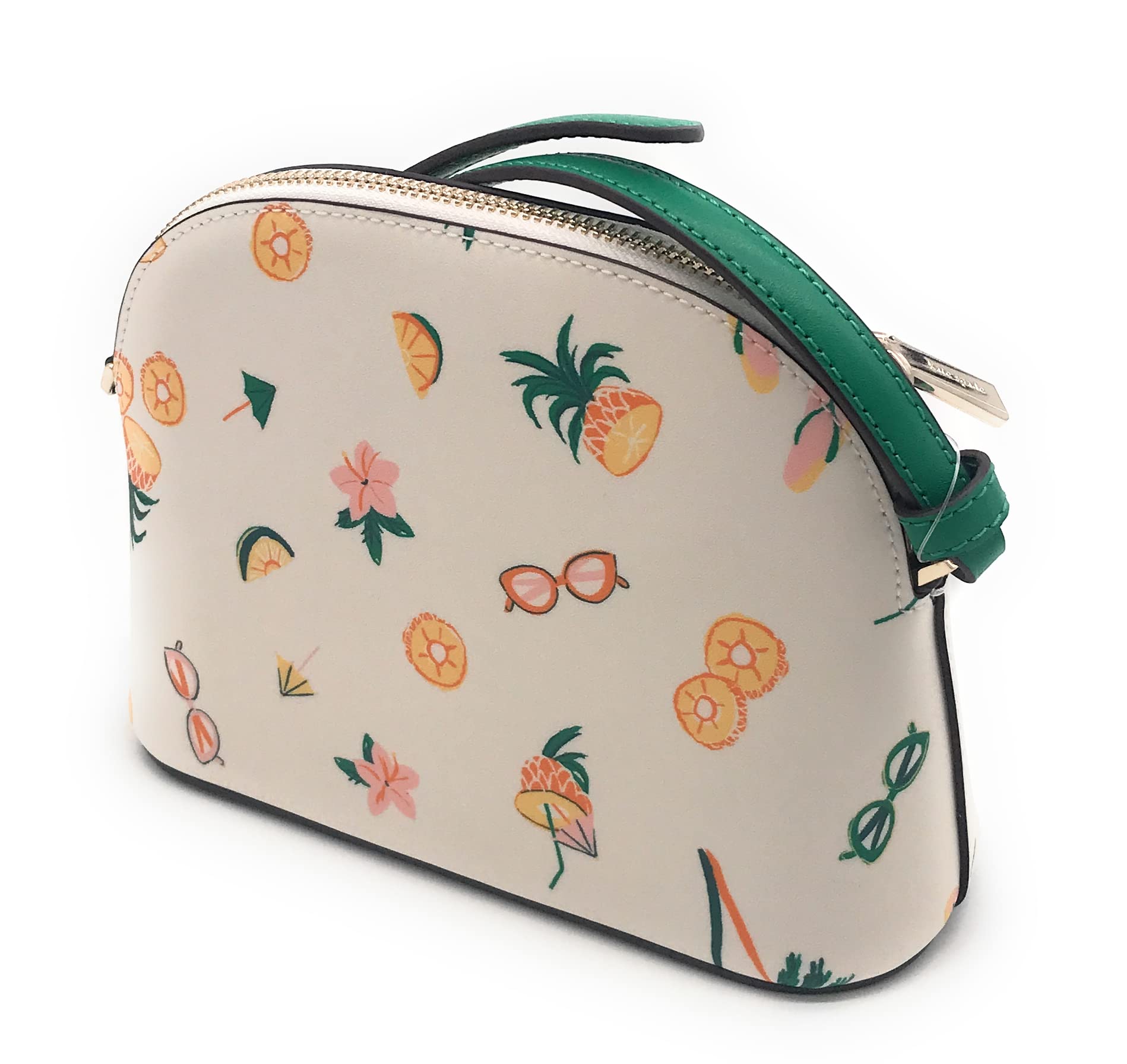 Kate Spade New York Kali Small Dome Crossbody (Cream Multi Tropical)