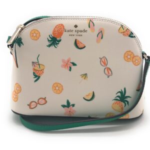 Kate Spade New York Kali Small Dome Crossbody (Cream Multi Tropical)