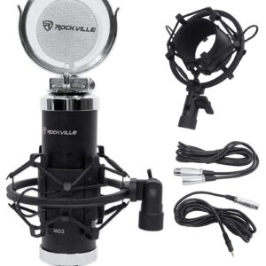 Rockville 2-Person Podcast Podcasting Recording Bundle w/Mics/Mixer/Headphones