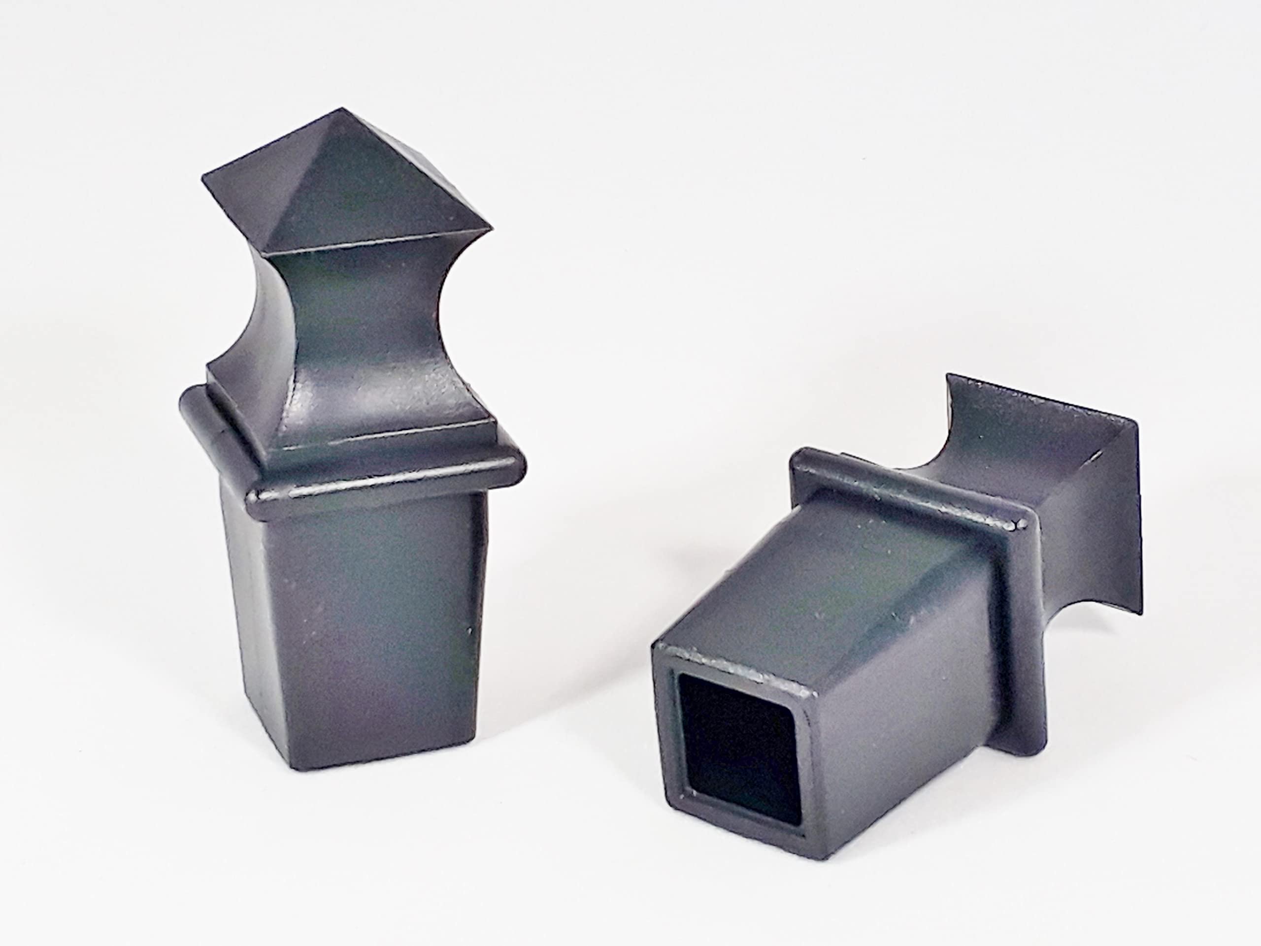 Retrospec Creations 50 Each Black1/2 OR 1-Inch Pyramid Top Fence Spire 1-32