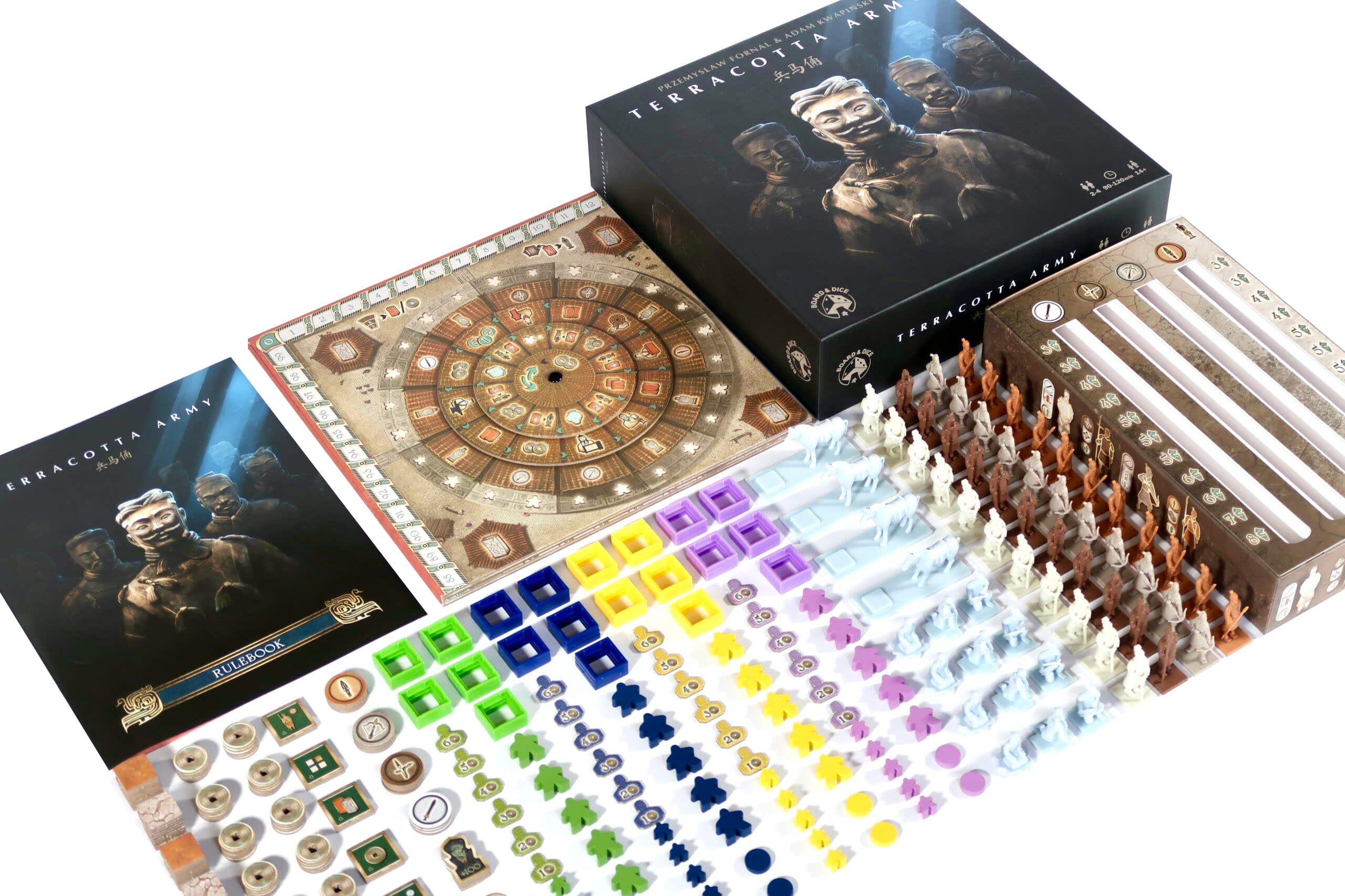 GTS Distribution Terracotta Army - Strategy Ancient Empire Board Game, Ages 14+, 1-4 Players, 90-120 Min