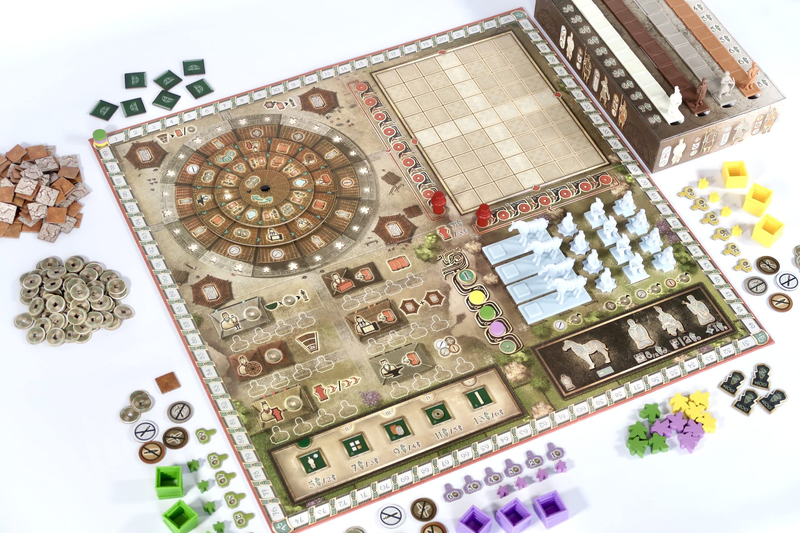 GTS Distribution Terracotta Army - Strategy Ancient Empire Board Game, Ages 14+, 1-4 Players, 90-120 Min