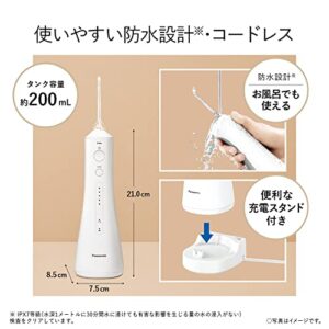 Panasonic EW-DJ55-W Electric Dental Flosser [Jet Washer Doltz Ultrasonic Water Flow Waterproof/Cordless Model] AC100-240V Shipped from Japan Released in May 2022