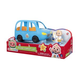 CoComelon Family Fun Car, with Sounds - Includes JJ - Plays Clip of Song, are We There Yet - Toys for Kids, Toddlers, and Preschoolers