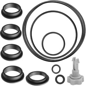 dimakung sand filter pump seal gasket parts, replacement repair set compatible with intex sand filter pumps, air release valve & o-rings (black)