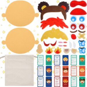 43 Pcs Social Emotional Learning Activities for Kids Preschool Emotion Cards Making Faces and Describe Feelings Educational Games Speech Toy for Toddlers Children Over 6 Years Old