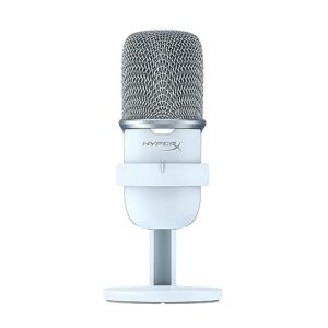 hyperx solocast – usb condenser gaming microphone, for pc, ps5, ps4, and mac, tap-to-mute sensor, cardioid polar pattern, great for streaming, podcasts, twitch, youtube, discord - white