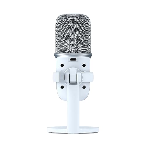 HyperX SoloCast – USB Condenser Gaming Microphone, for PC, PS5, PS4, and Mac, Tap-to-Mute Sensor, Cardioid Polar Pattern, Great for Streaming, Podcasts, Twitch, YouTube, Discord - White