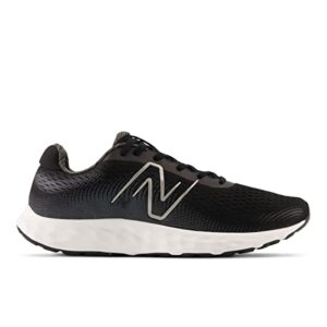 New Balance Men's 520 V8 Running Shoe, Black/White, 9.5 Wide