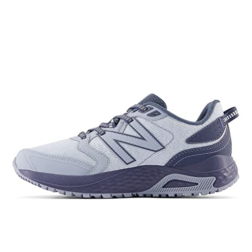 New Balance Women's 410 V7 Trail Running Shoe, Starlight/Light Arctic Grey/Vintage Indigo, 8.5 Wide