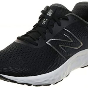 New Balance Men's 520 V8 Running Shoe, Black/White, 9.5 Wide