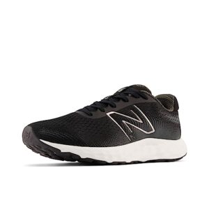 New Balance Men's 520 V8 Running Shoe, Black/White, 9.5 Wide