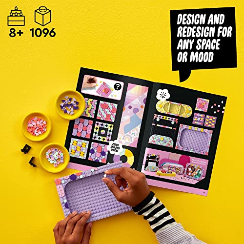 LEGO DOTS Designer Toolkit - Patterns 41961, 10 in 1 Toy Craft Set for Kids with Patches, Photo Frame, Pencil Holder, Storage Tray, Creative Activity