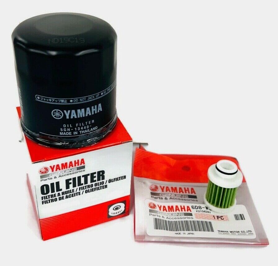 YAMAHA OEM 2010+ F70 F70LA Outboard Oil Change 10W30 FC 4M Lower Unit Gear Lube Drain Fill Gasket Spark Plugs NGK LKR7E Primary Fuel Filter Maintenance Kit Y