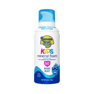 banana boat spf#50 & kids mineral foam berry blast 4 ounce