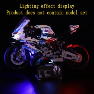 GEAMENT LED Light Kit Compatible with BMW M 1000 RR - Lighting Set for Technic 42130 Building Model (Model Set Not Included)