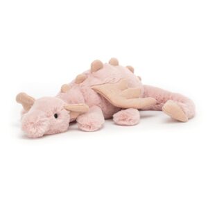 jellycat rose dragon stuffed animal, little 12 inches | mythical plush toy | classic children's gift