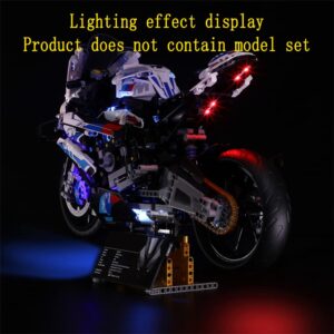 GEAMENT LED Light Kit Compatible with BMW M 1000 RR - Lighting Set for Technic 42130 Building Model (Model Set Not Included)