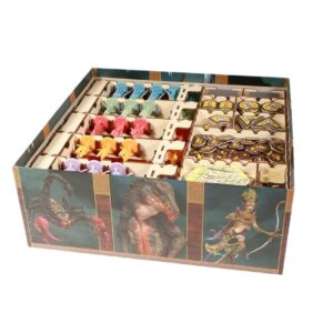 The Broken Token Game Organizer - Ankh: Gods of Egypt Compatible Game Organizer, Wooden Storage Box for Tabletop Games