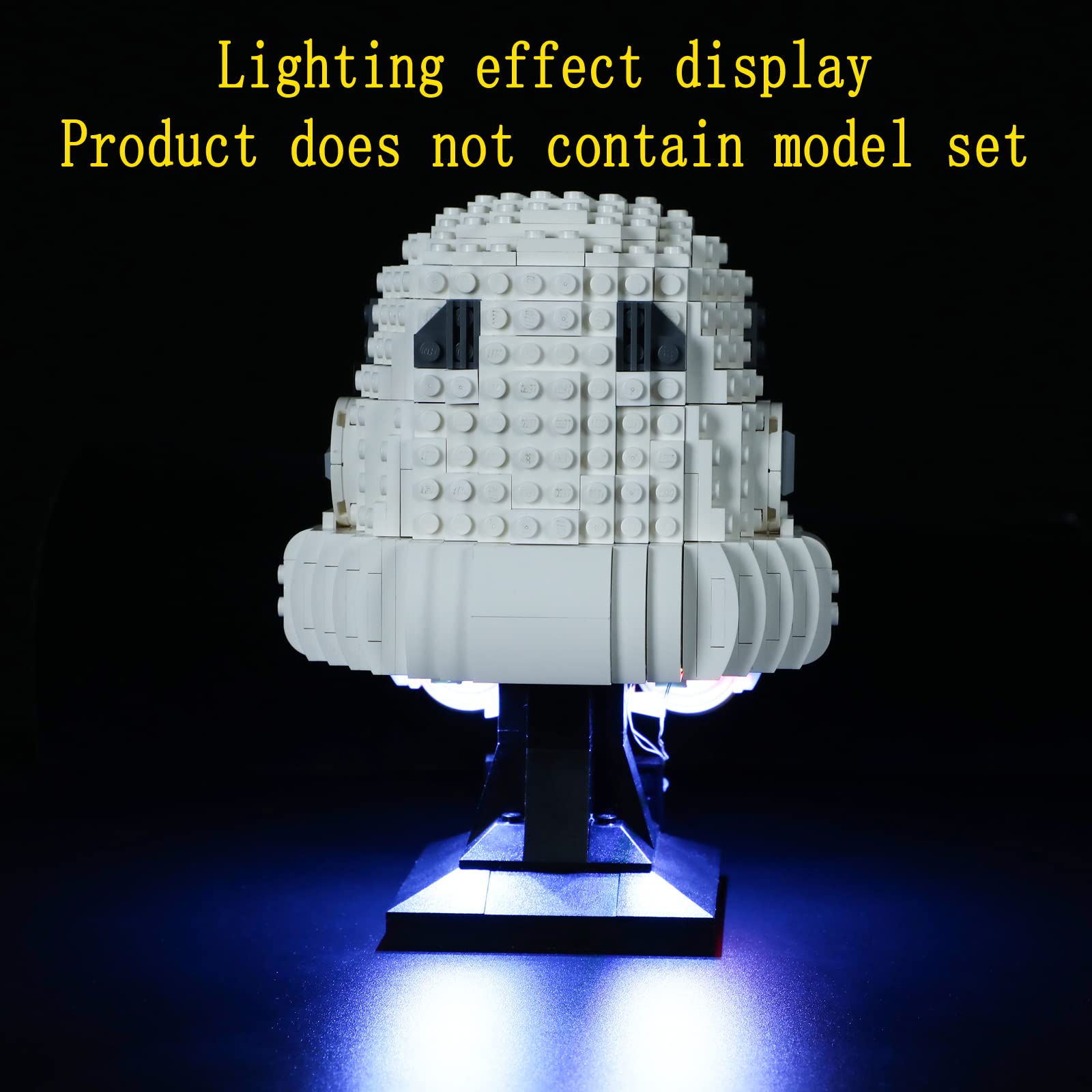 GEAMENT LED Light Kit Compatible with Stormtrooper Helmet - Lighting Set for 75276 Building Model (Model Set Not Included)