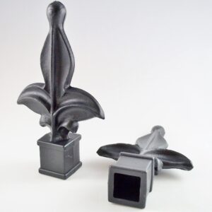 Retrospec Creations 25 Each for 3/4” Plastic Finial Tops for Iron Picket Fence Tops Fleur De Lis – #1-60-34