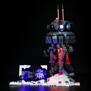 geament led light kit compatible with imperial probe droid - lighting set for 75306 building model (model set not included)