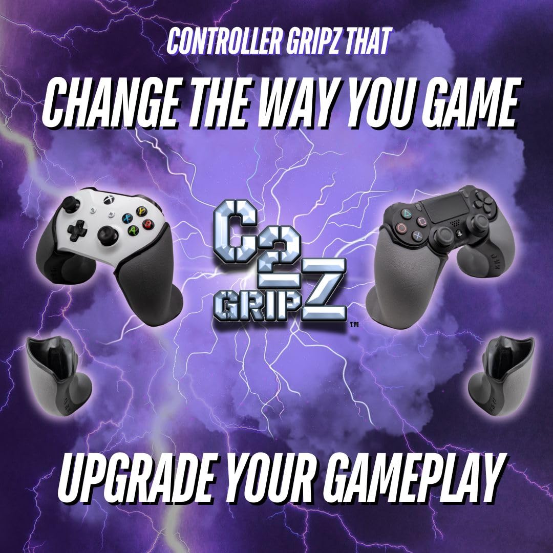 C2 Gripz Controller Grips Compatible with Xbox One | Compatible with Xbox Series X/S Controller | Ergonomically Engineered for Performance and Comfort | Non-Slip | Small