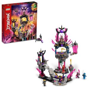 lego ninjago the crystal king temple action playset, 71771 buildable ninja toy for kids 8 plus years old with cole, zane, kai and jay minifigures