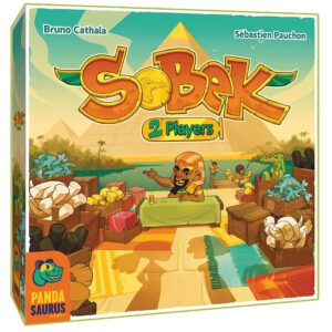 pandasaurus games sobek 2 players board game | ancient egyptian set collection strategy game | fun family game for adults and kids | ages 10+ | 2 players | average playtime 20 minutes | made