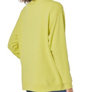 GAP Womens Fleece Tunic Mockneck Phosphorus XL