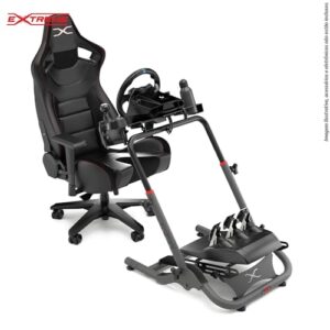 Extreme Sim Racing Wheel Stand Cockpit SGT Racing Simulator - Nardo Gray Edition For Logitech G25, G27, G29, G920, G923 Thrustmaster and Fanatec - WHEEL LOCKS INCLUDED (Nardo Gray)