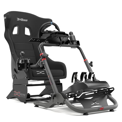 Extreme Sim Racing Wheel Stand Cockpit SGT Racing Simulator - Nardo Gray Edition For Logitech G25, G27, G29, G920, G923 Thrustmaster and Fanatec - WHEEL LOCKS INCLUDED (Nardo Gray)