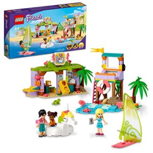 lego friends surfer beach fun 41710 building toy set for girls, boys, and kids ages 6+ (288 pieces)