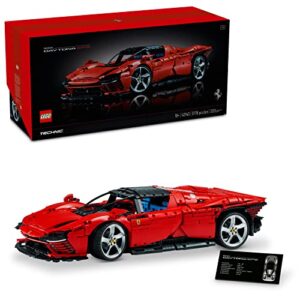 lego technic ferrari daytona sp3 42143, race car model building kit, 1:8 scale advanced collectible set for adults, ultimate cars concept series, great anniversary and father's day gift for car lover