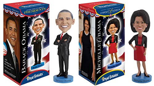 Royal Bobbles Barack Obama & Michelle Obama Bobblehead Bundle Pack