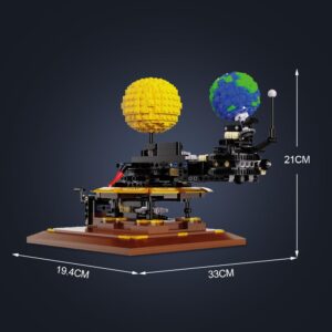 MISINI Solar Systm Building Kit,865/pcs MOC CADA Master C71004W Bricks for Kids and Adults,Contains Moon Earth and Sun Orrery Model（Designer: JK Brickwords）