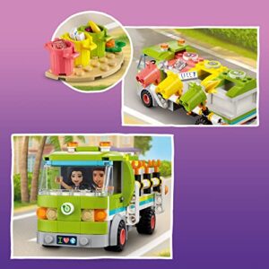 LEGO Friends Recycling Truck Toy 41712 - Set Includes Garbage Sorting Bins, Emma and River Mini Dolls, Educational Learning Toys for Kids 6+ Years Old, Great Gift for Boys and Girls