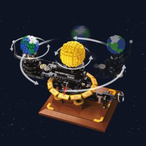 MISINI Solar Systm Building Kit,865/pcs MOC CADA Master C71004W Bricks for Kids and Adults,Contains Moon Earth and Sun Orrery Model（Designer: JK Brickwords）