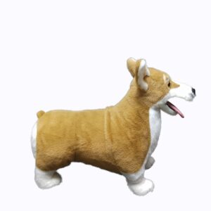 Corgi Dog 20 Inch Realistic Lifelike Louie Welsh Corgi Dog Plush Stuffed Animal Pet Dog Huggle Furry Corky