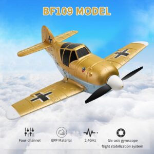 GoolRC RC Plane, WLtoys A250 RC Airplane, 2.4GHz 4CH Remote Control Airplane with 6-Axis Gyro, Easy to Fly RC Aircraft Flight Toys for Kids, Adults and Boys