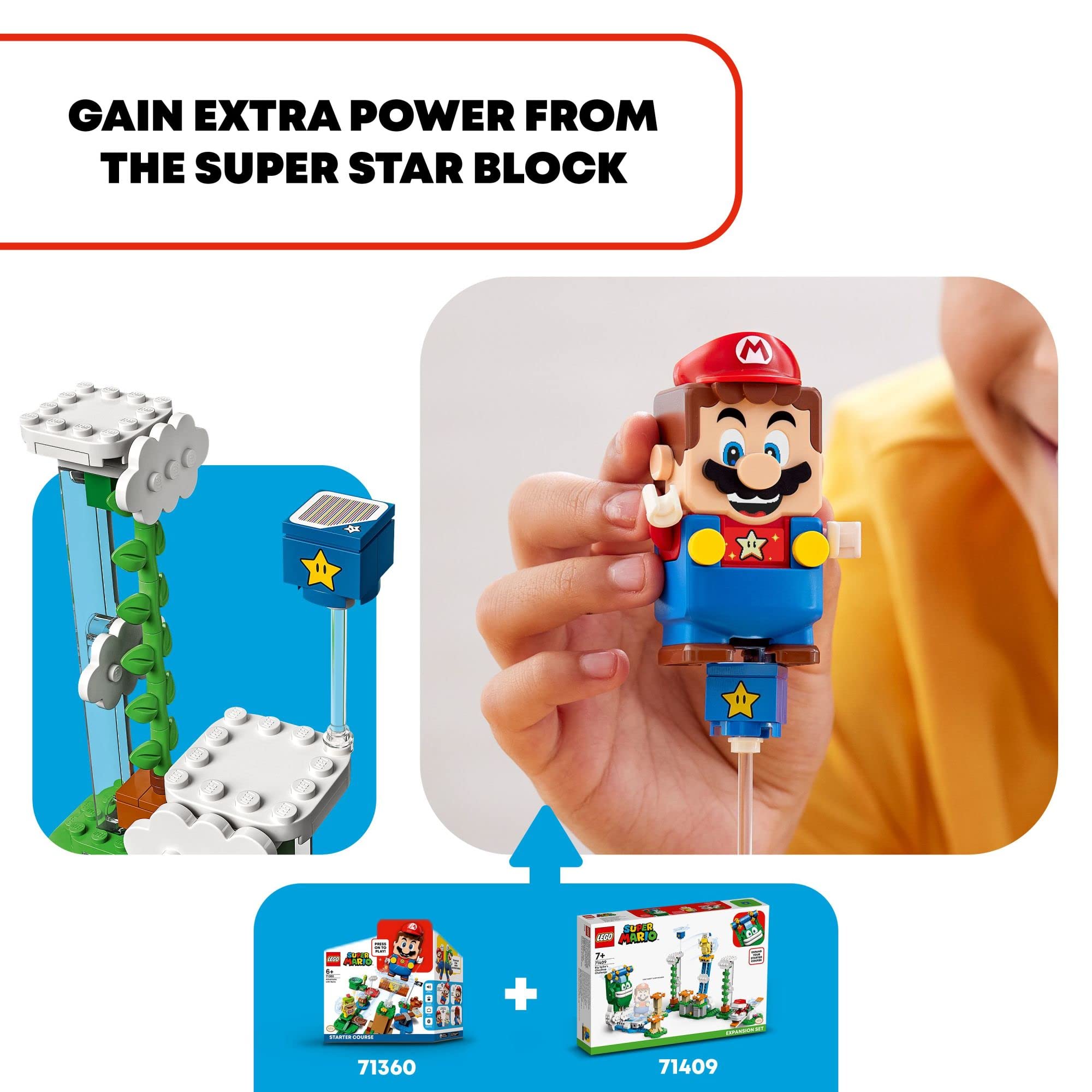 LEGO Super Mario Big Spike’s Cloudtop Challenge Expansion Set 71409, Collectible Toy for Kids with 3 Figures Including Boomerang Bro and Piranha Plant