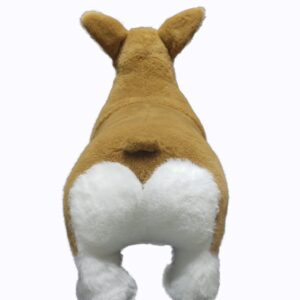 Corgi Dog 20 Inch Realistic Lifelike Louie Welsh Corgi Dog Plush Stuffed Animal Pet Dog Huggle Furry Corky