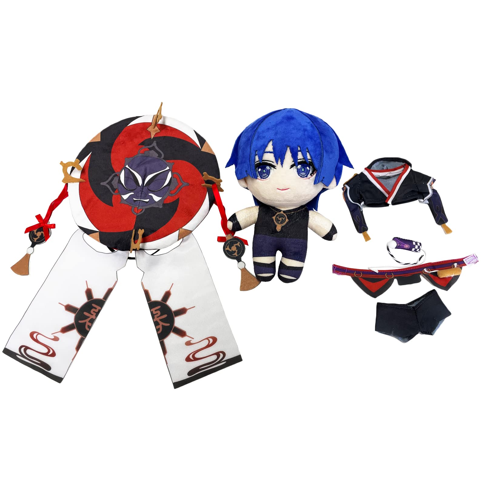 VEGAWIWI Cute Plush Doll Anime Figure Plushies Kunikuzushi Scaramouche Kawaii Soft Stuffed Animals Gift for Genshin Impact Fans