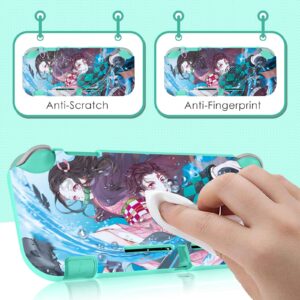 oqpa for Nintendo Switch Lite 2019 Case for Girls Boys Kids PC Cute Kawaii Anime Cartoo Design Cool Slim Protective Cases Hard Shell Cover with Screen Protector Glass for Switch Lite,Gui