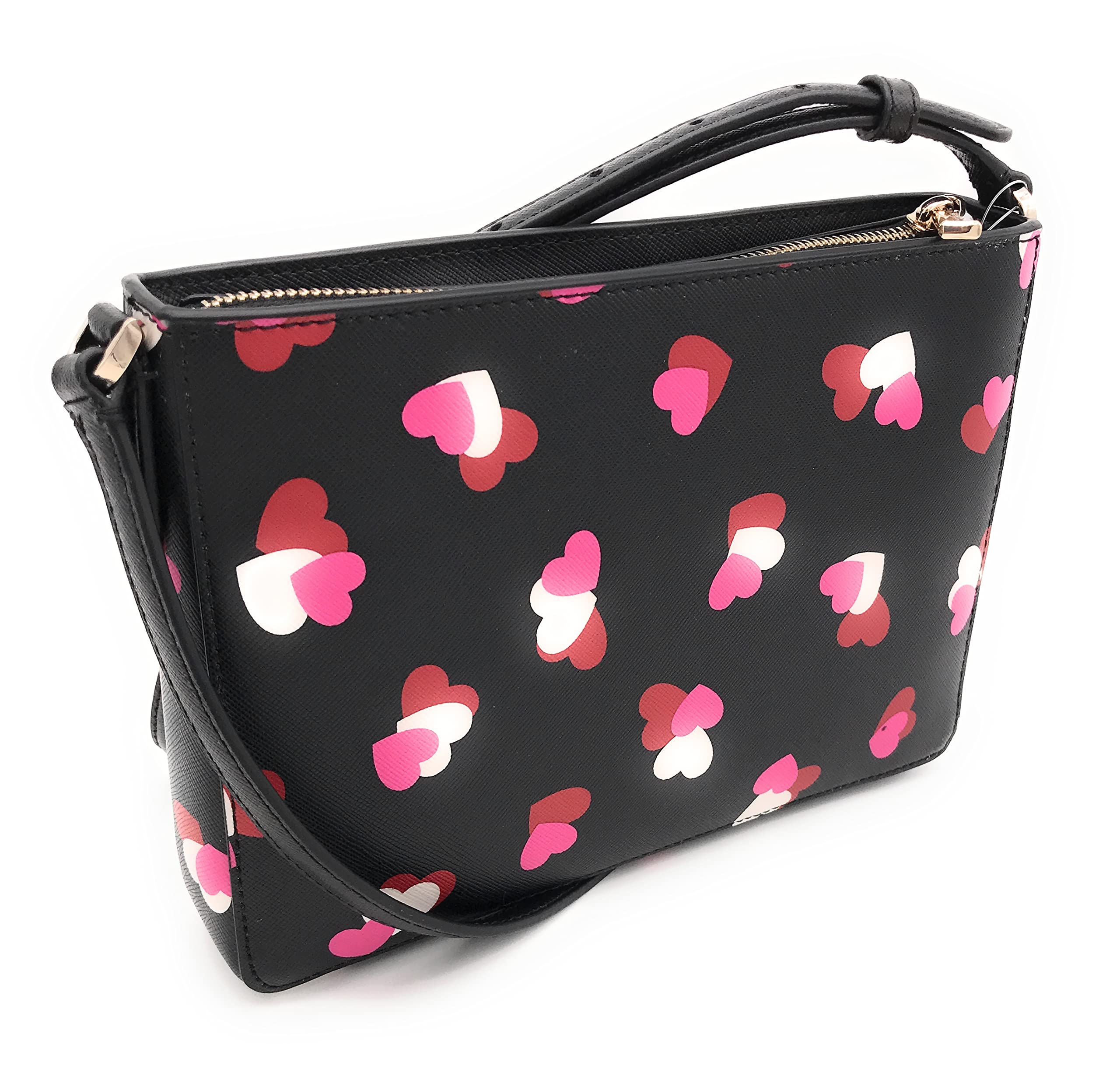 Kate Spade New York Rory Saffiano Leather Crossbody (Flutter Hearts Multi)