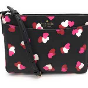 Kate Spade New York Rory Saffiano Leather Crossbody (Flutter Hearts Multi)